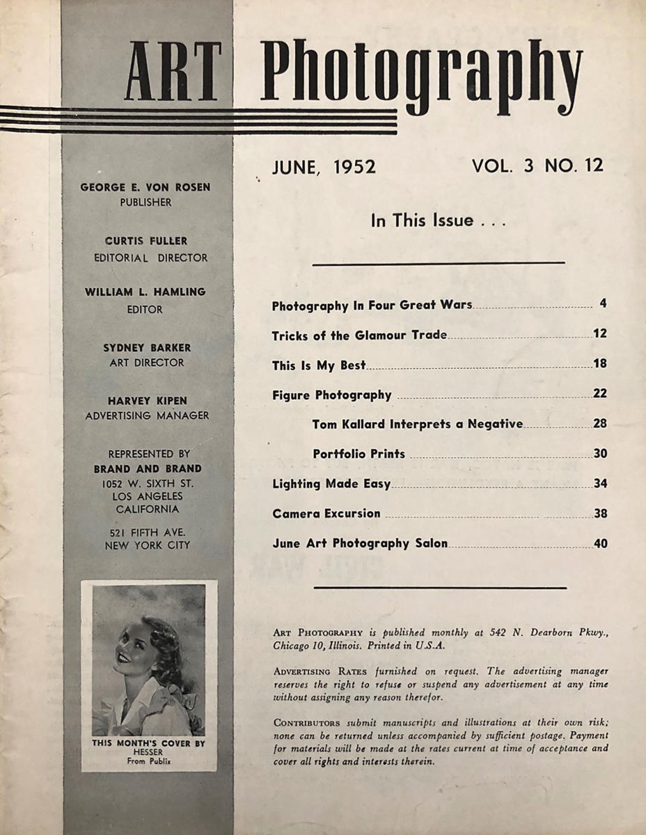 Art Photography | June 1952 at Wolfgang's