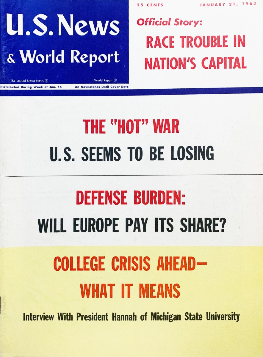 U.S. News | January 21, 1963 at Wolfgang's