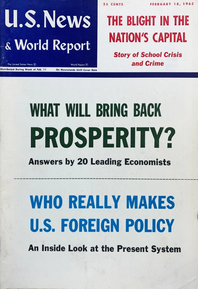 U.S. News | February 18, 1963 at Wolfgang's