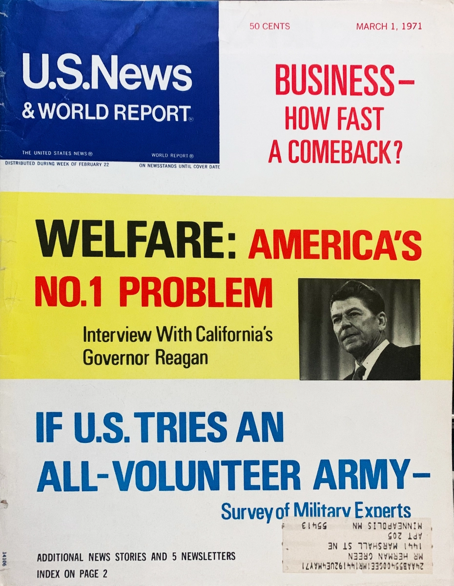 U.S. News | March 1971 at Wolfgang's