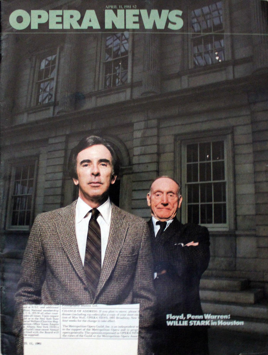 Opera News | April 11, 1981 at Wolfgang's