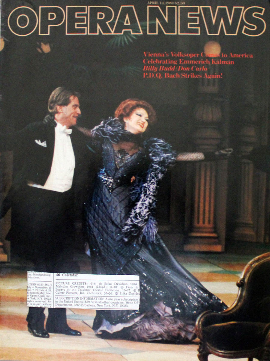 Opera News | April 14, 1981 at Wolfgang's