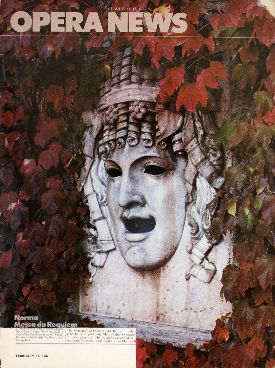 Opera News | February 13, 1982 at Wolfgang's