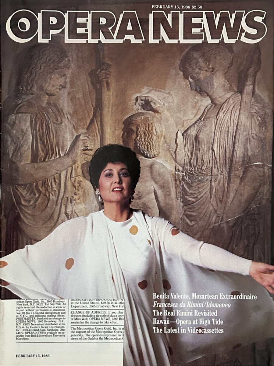 Opera News | February 15, 1986 at Wolfgang's