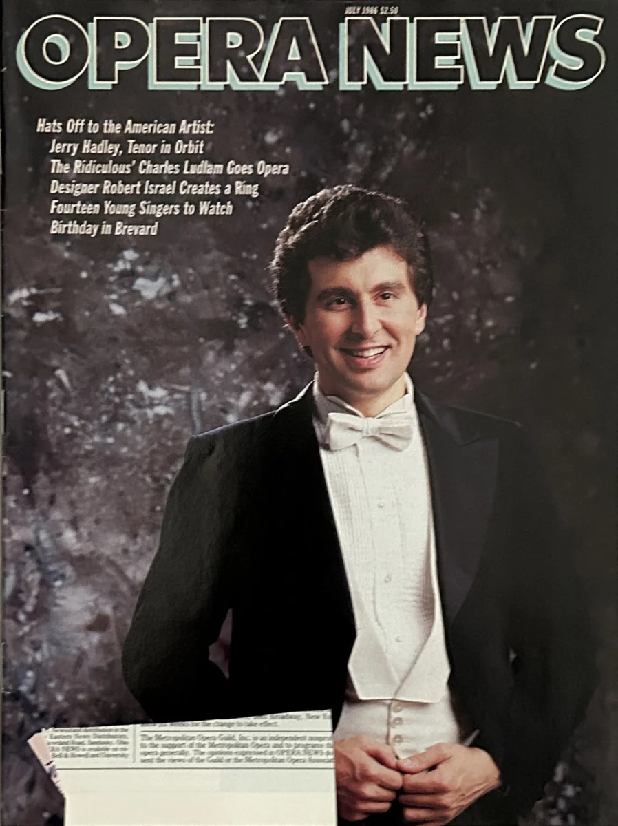 Opera News | July 1986 at Wolfgang's