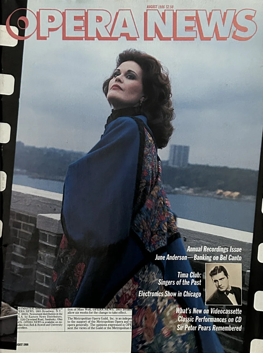 Opera News | August 1986 at Wolfgang's