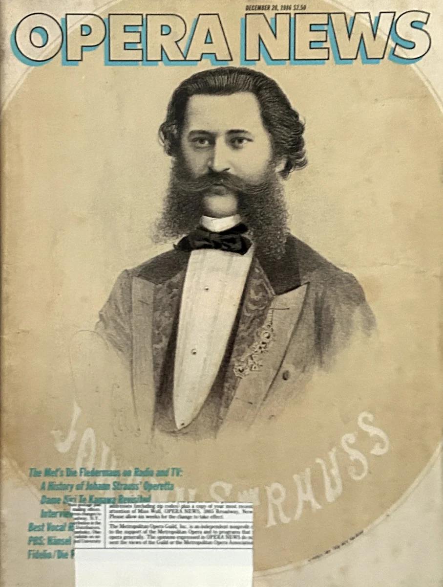 Opera News | December 20, 1986 at Wolfgang's