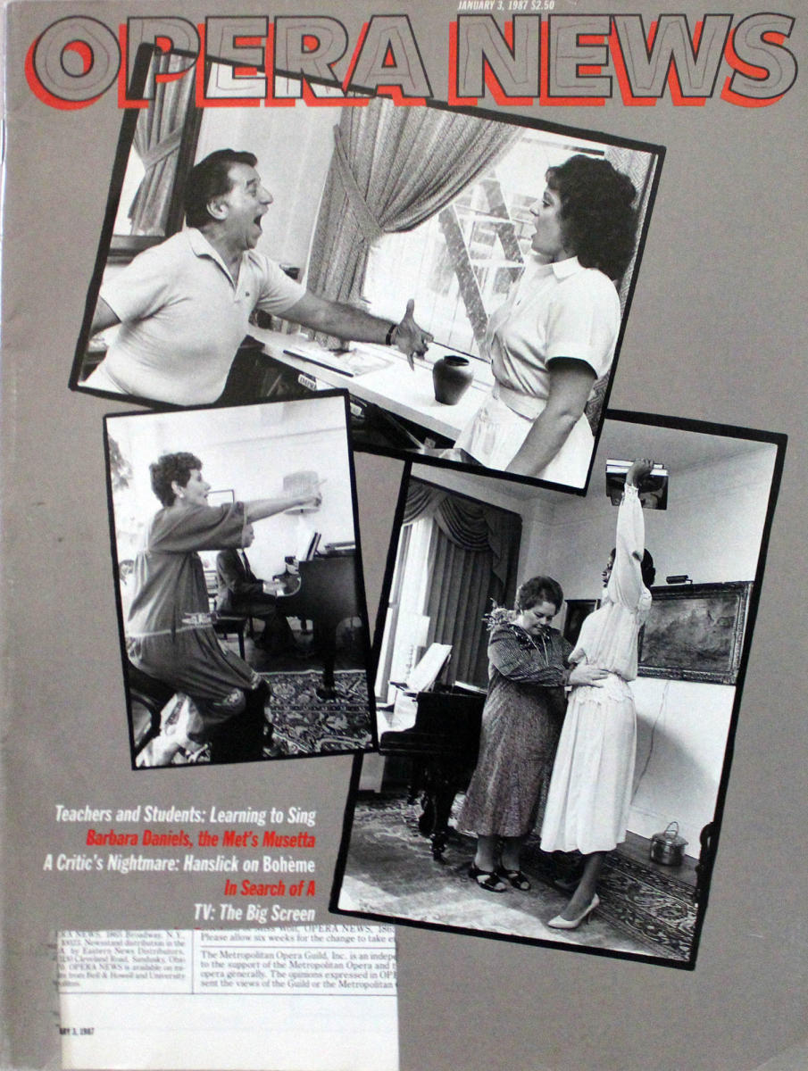 Opera News | January 3, 1987 at Wolfgang's