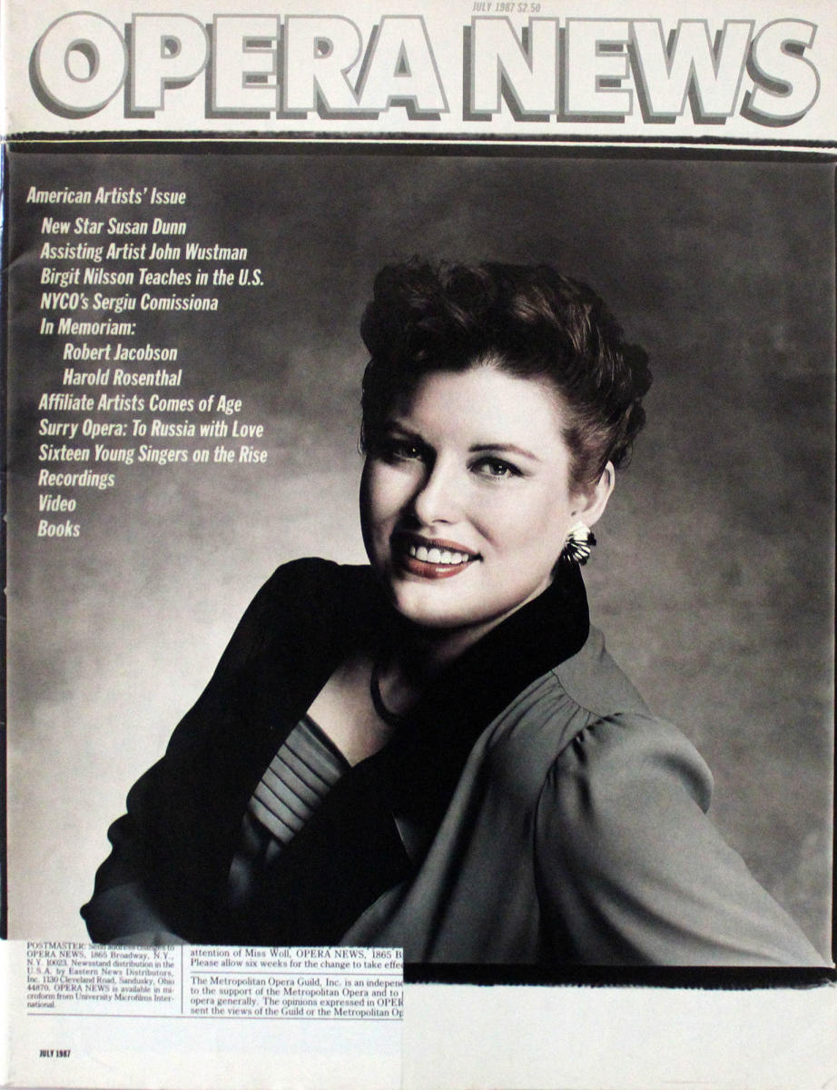 Opera News | July 1987 at Wolfgang's