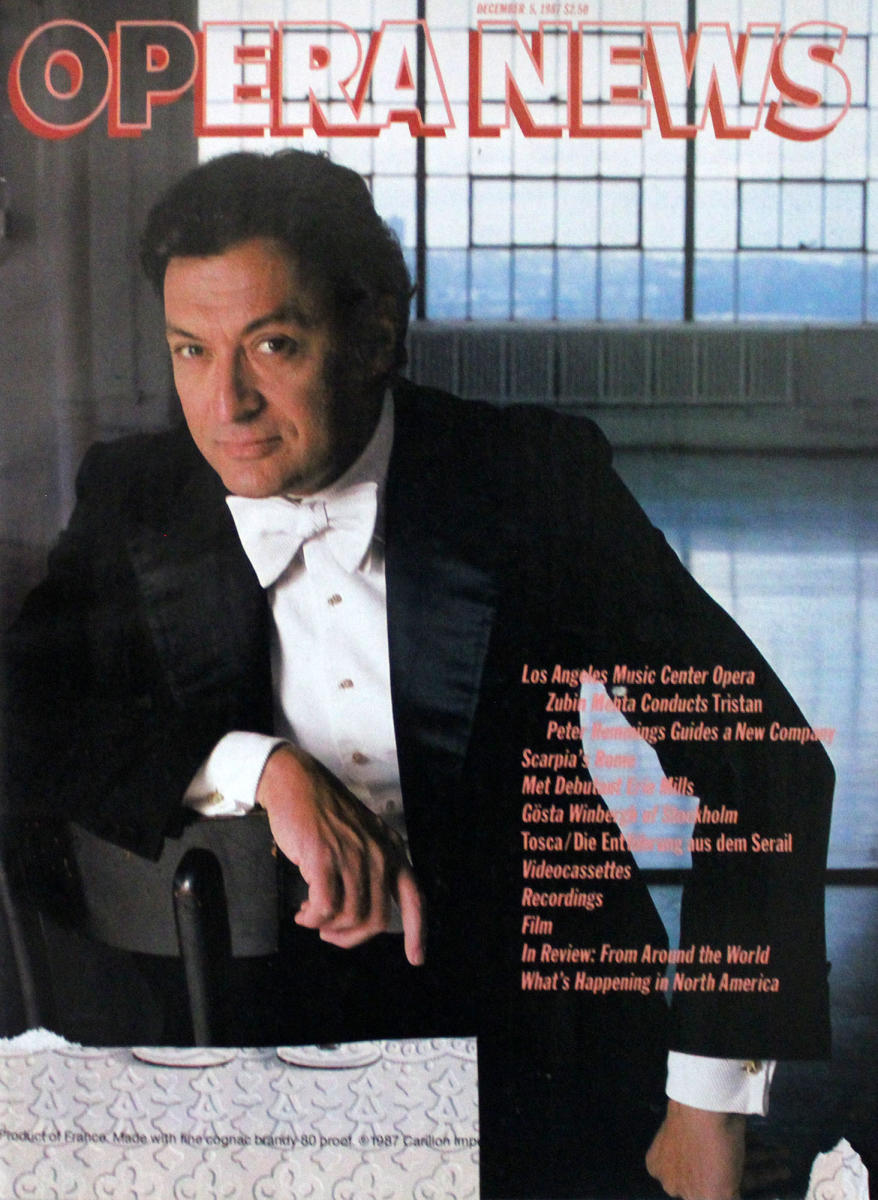 Opera News | December 5, 1987 at Wolfgang's