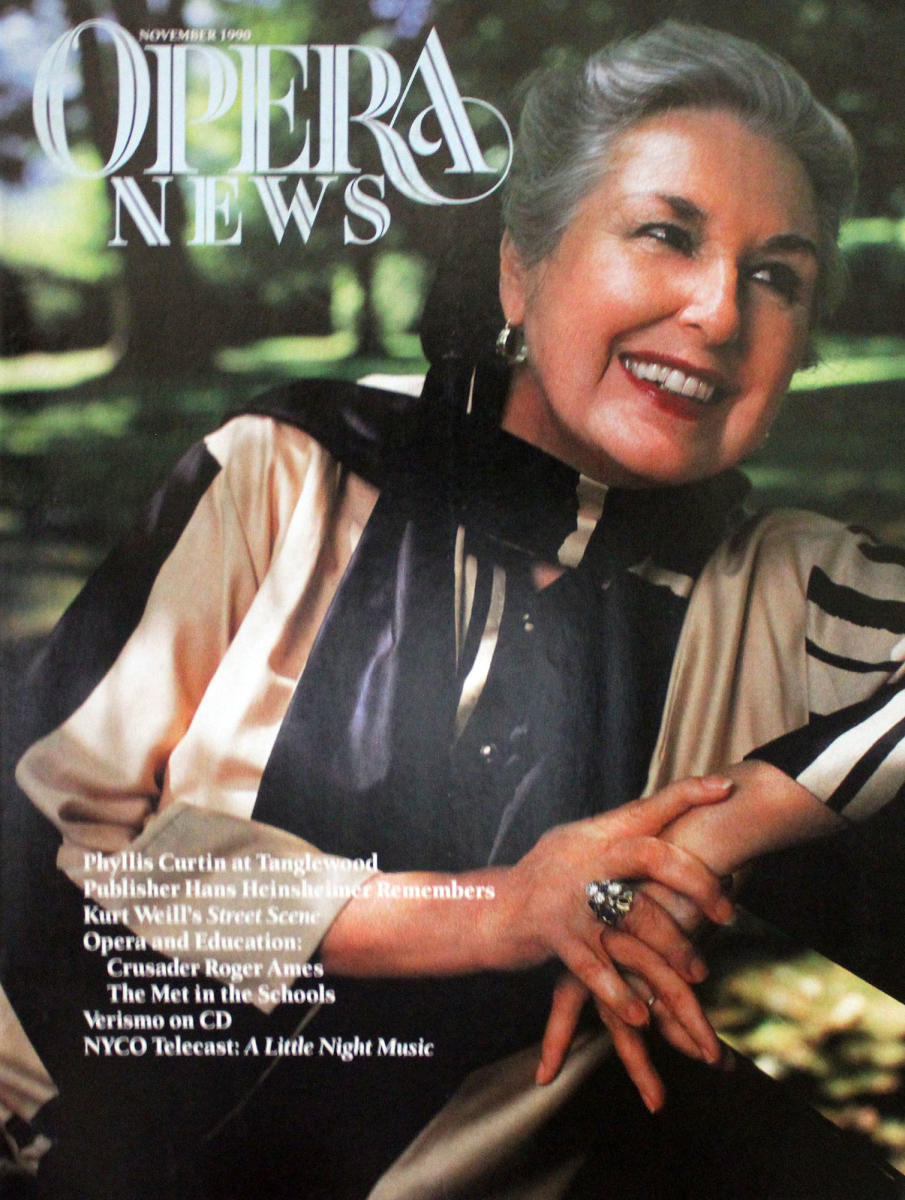 Opera News | November 1990 at Wolfgang's