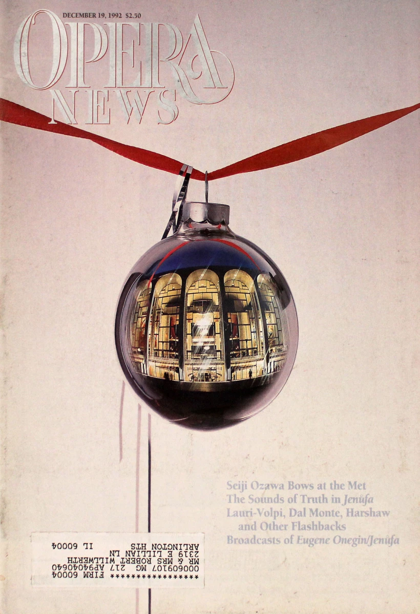 Opera News | December 19, 1992 at Wolfgang's