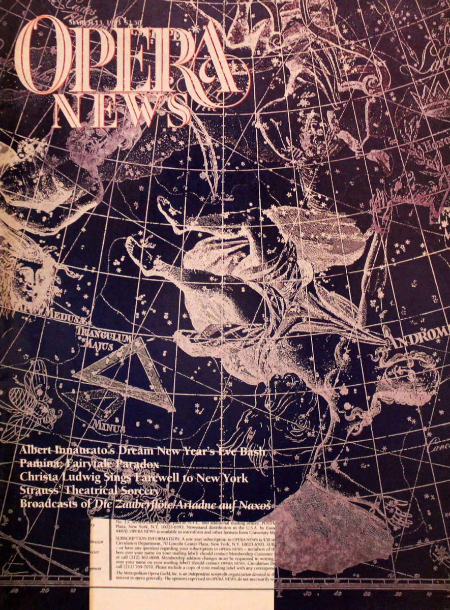 Opera News | March 13, 1993 at Wolfgang's