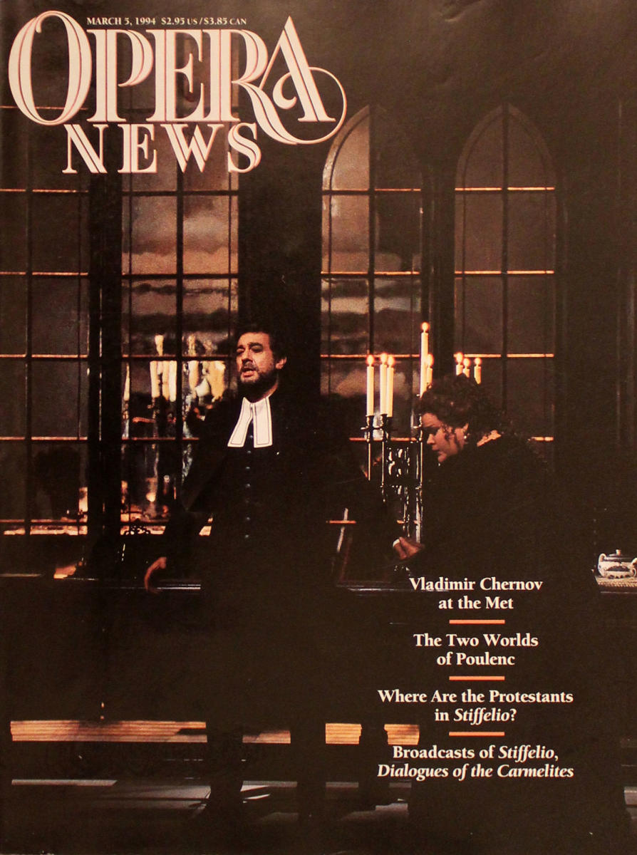 Opera News | March 5, 1994 at Wolfgang's