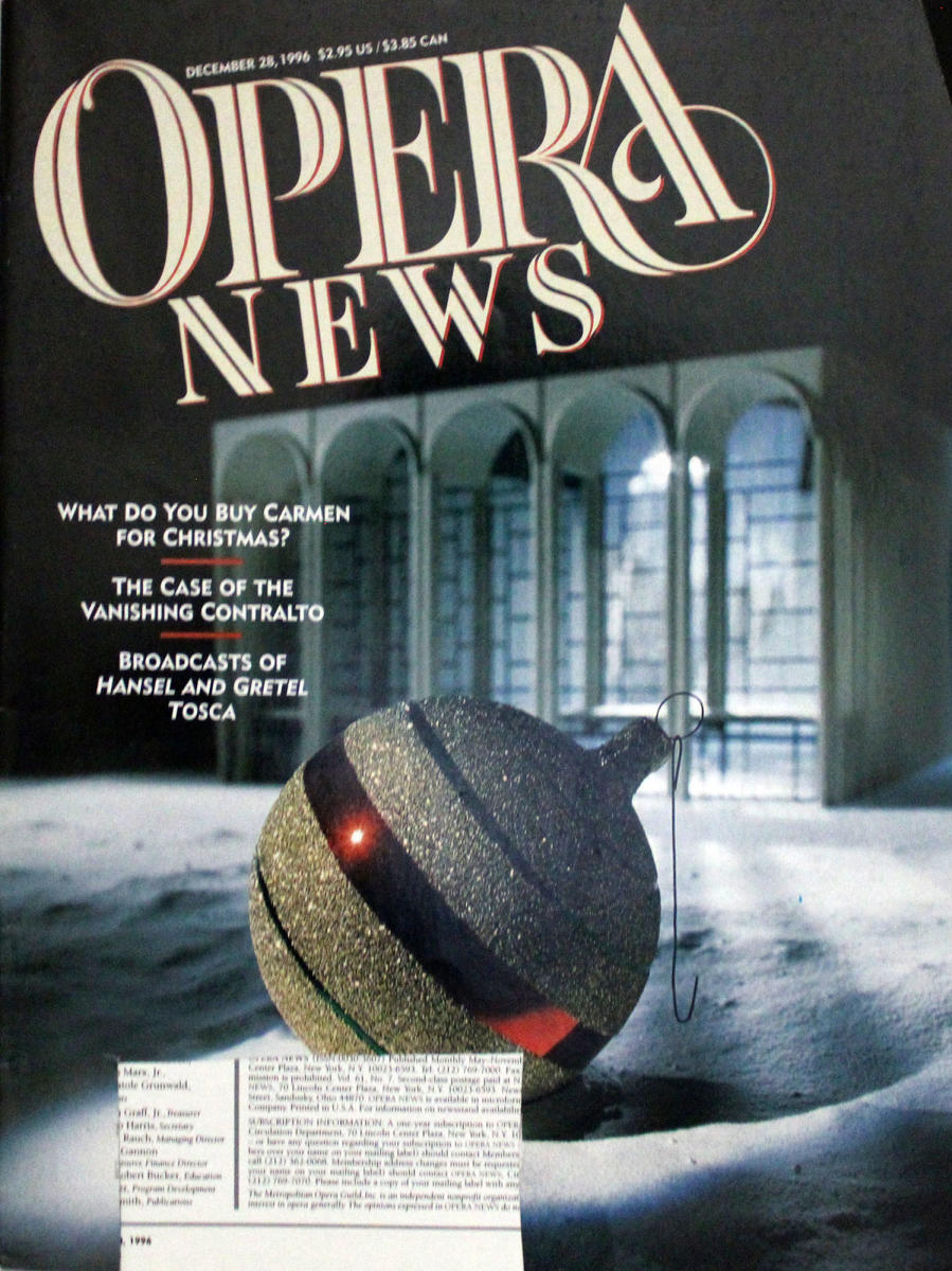 Opera News | December 28, 1996 at Wolfgang's