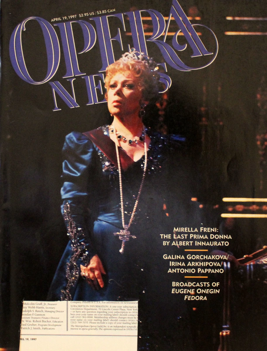 Opera News | April 19, 1997 at Wolfgang's