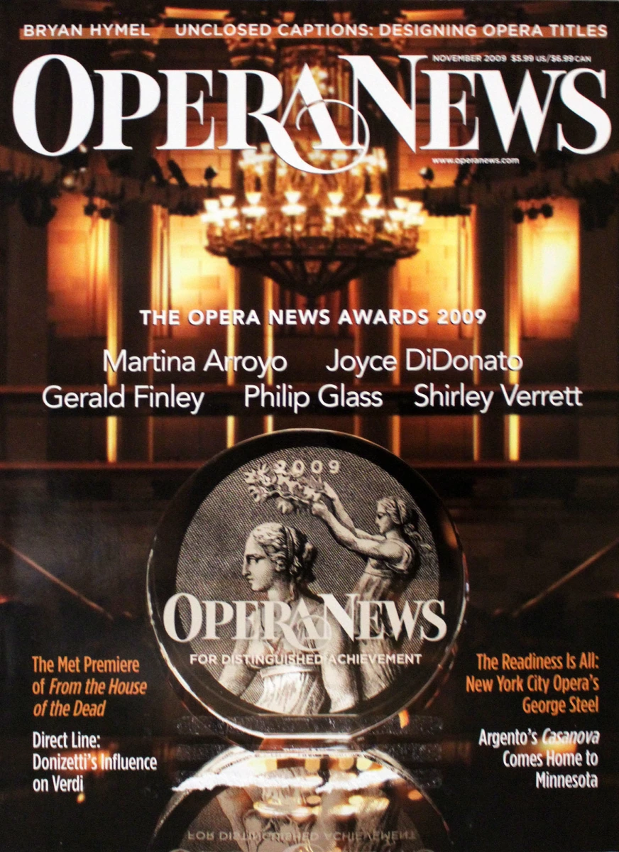 Opera News | November 2009 at Wolfgang's