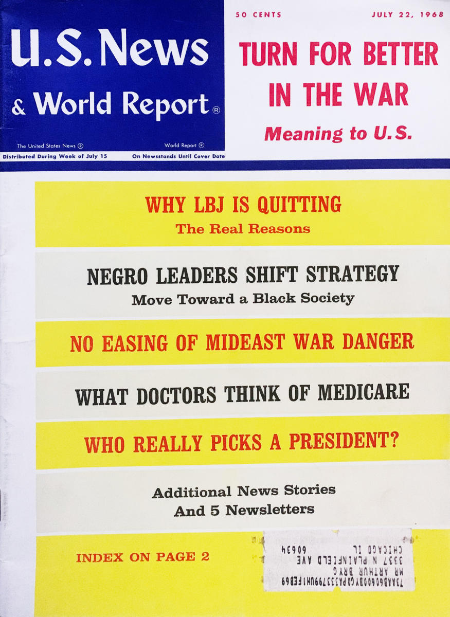 U.S. News | July 22, 1968 at Wolfgang's