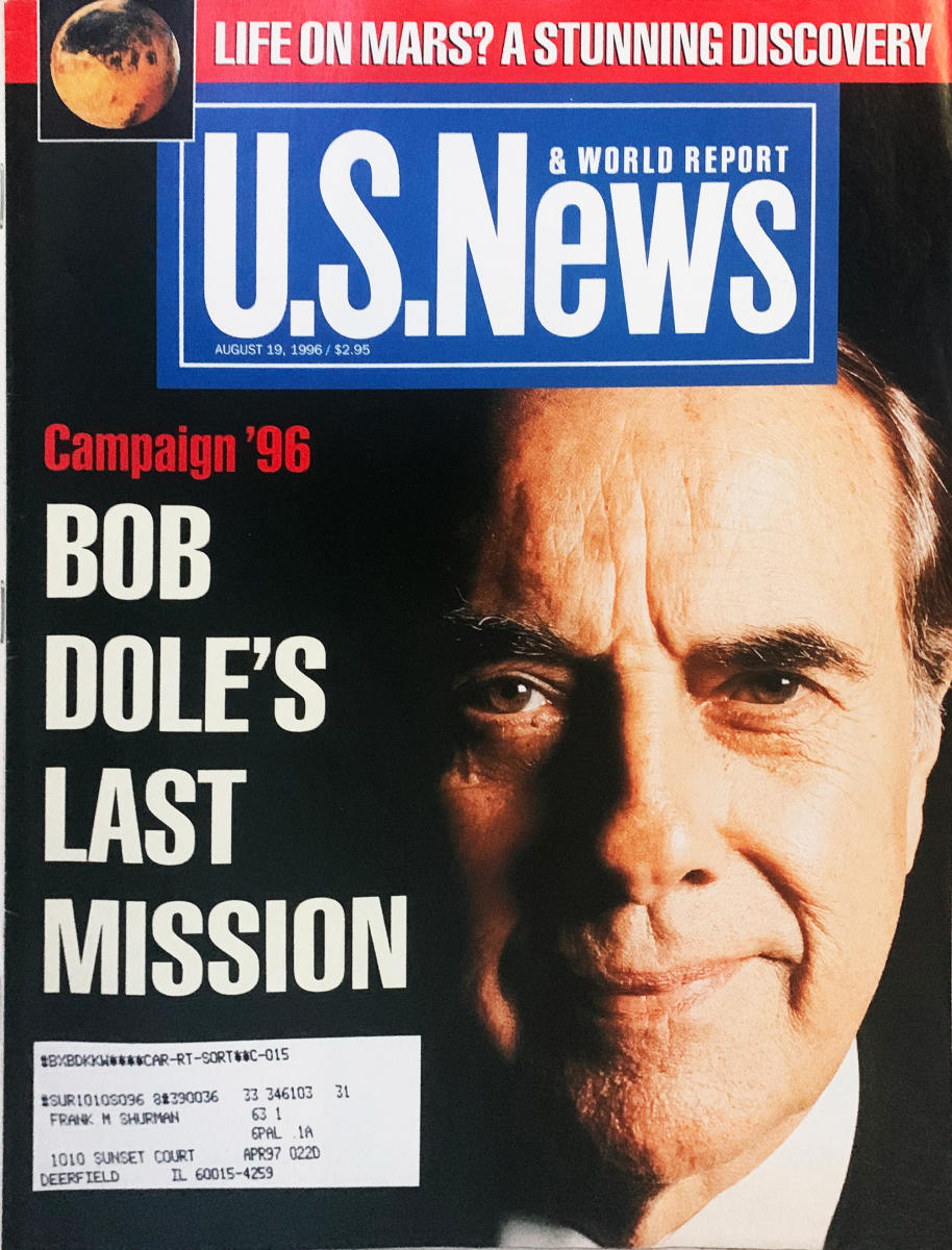 U.S. News | August 19, 1996 at Wolfgang's