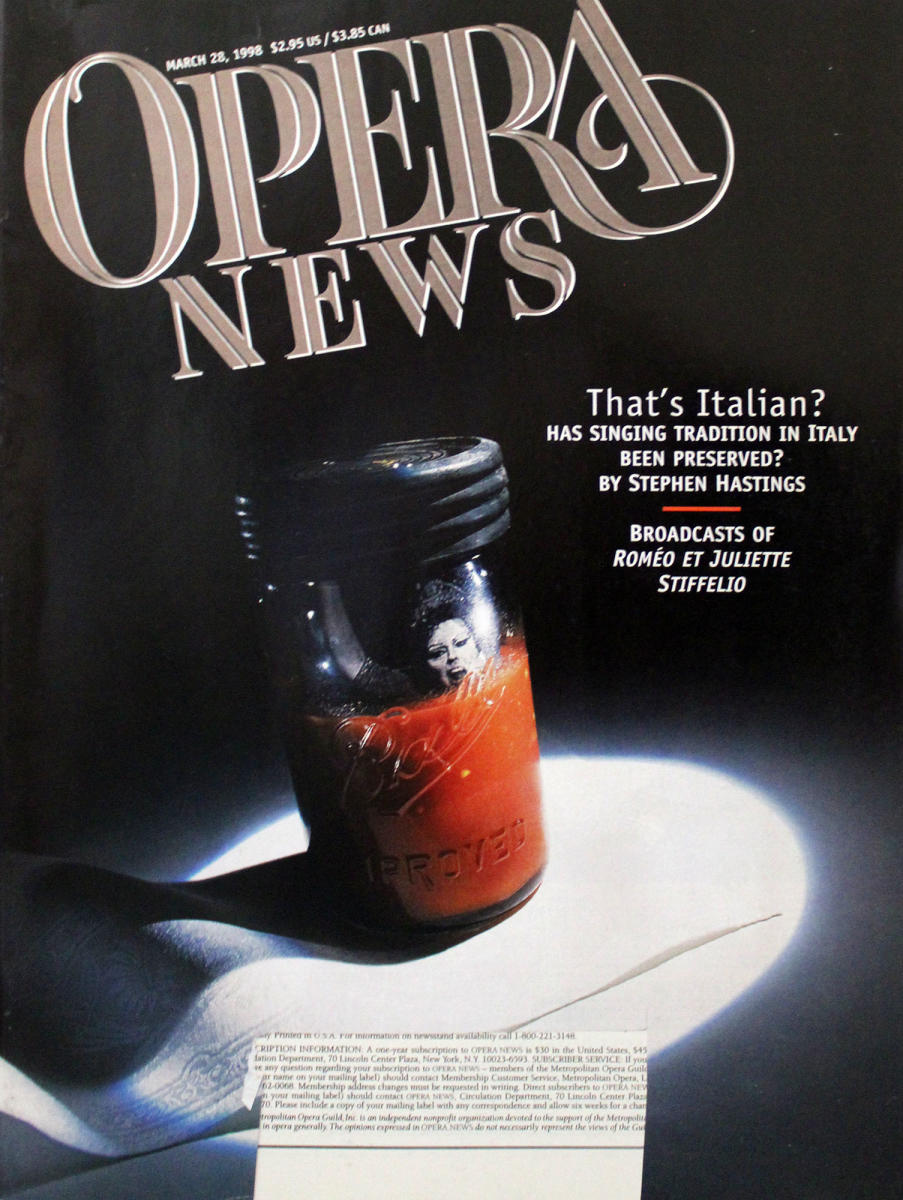 Opera News | March 28, 1998 at Wolfgang's