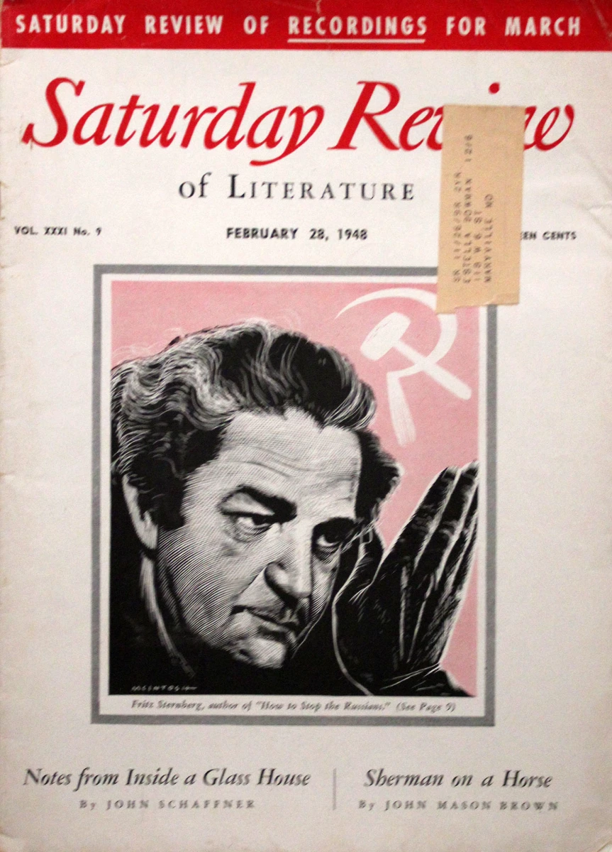 The Saturday Review | February 28, 1948 at Wolfgang's