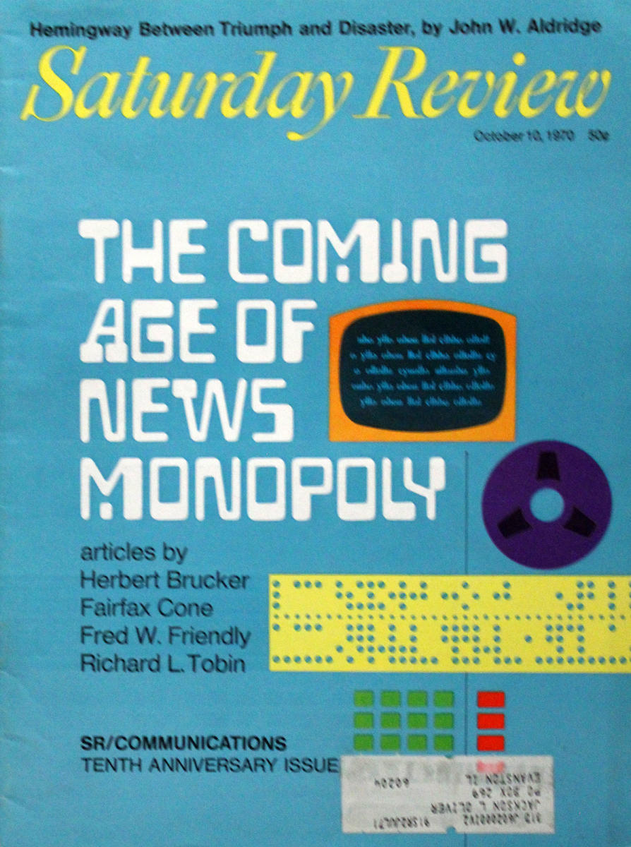The Saturday Review | October 10, 1970 at Wolfgang's
