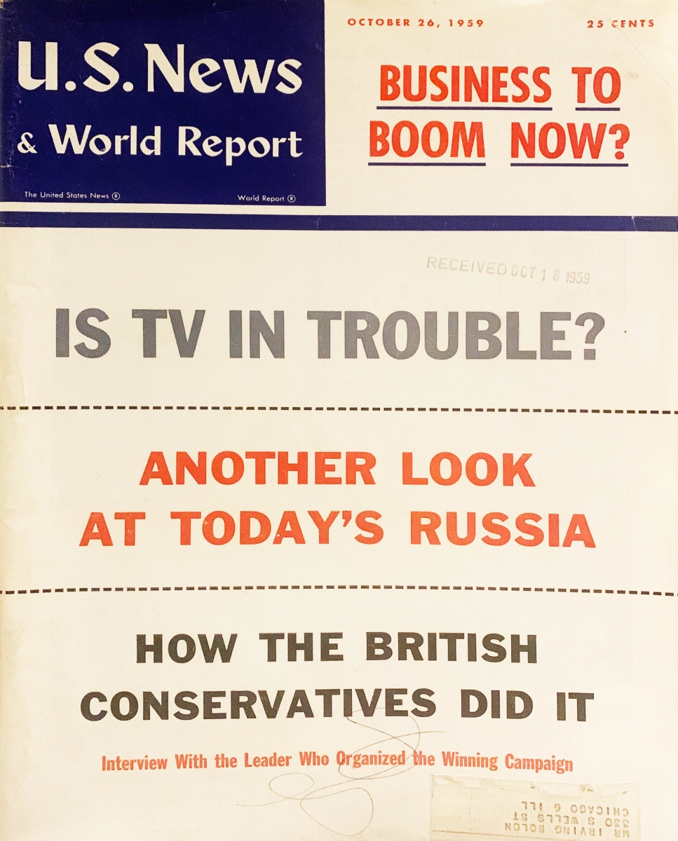 U.S. News | October 26, 1959 at Wolfgang's