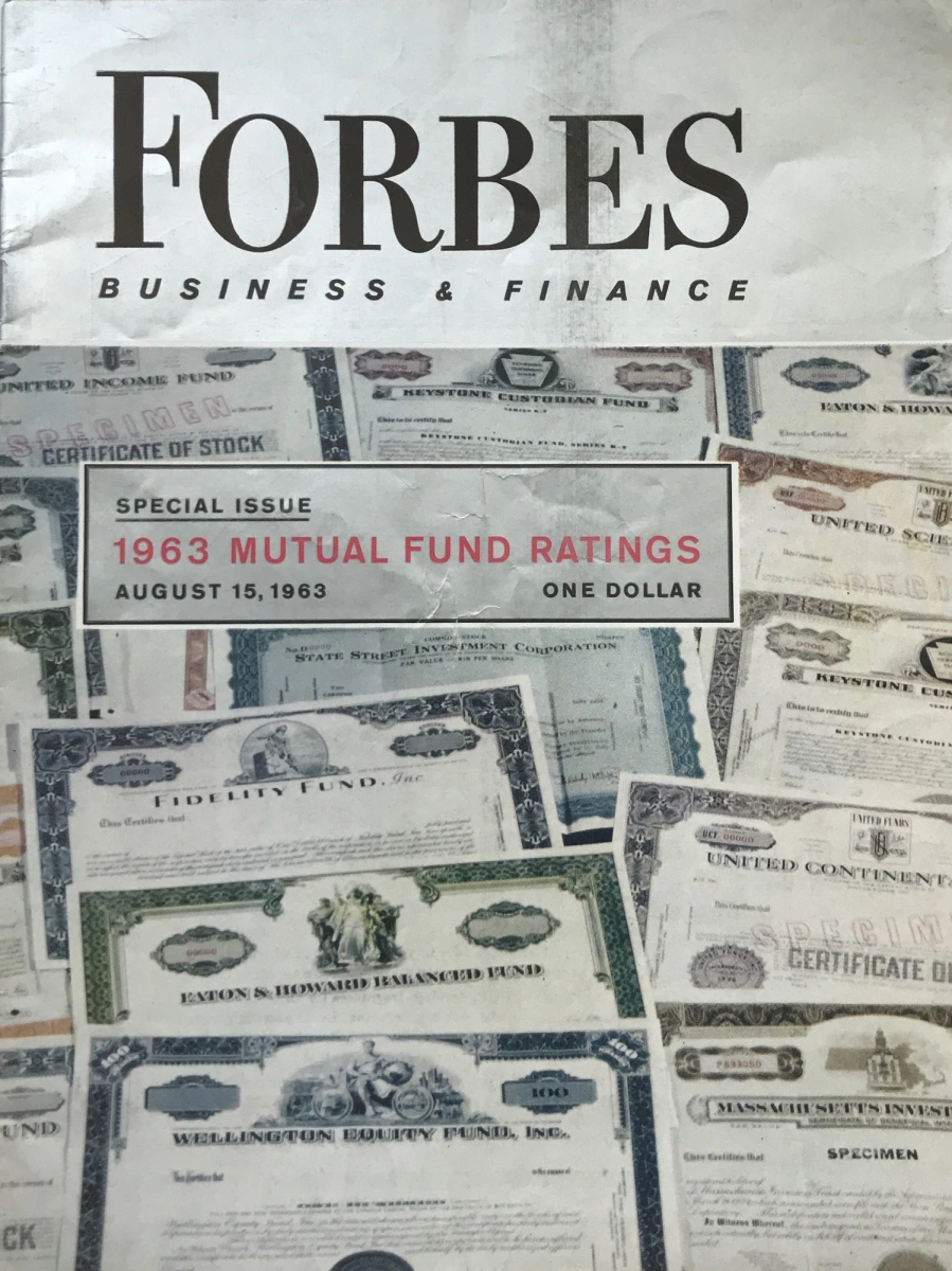 Forbes Special Issue 1963 Mutual Fund Ratings | August 15, 1963 at ...