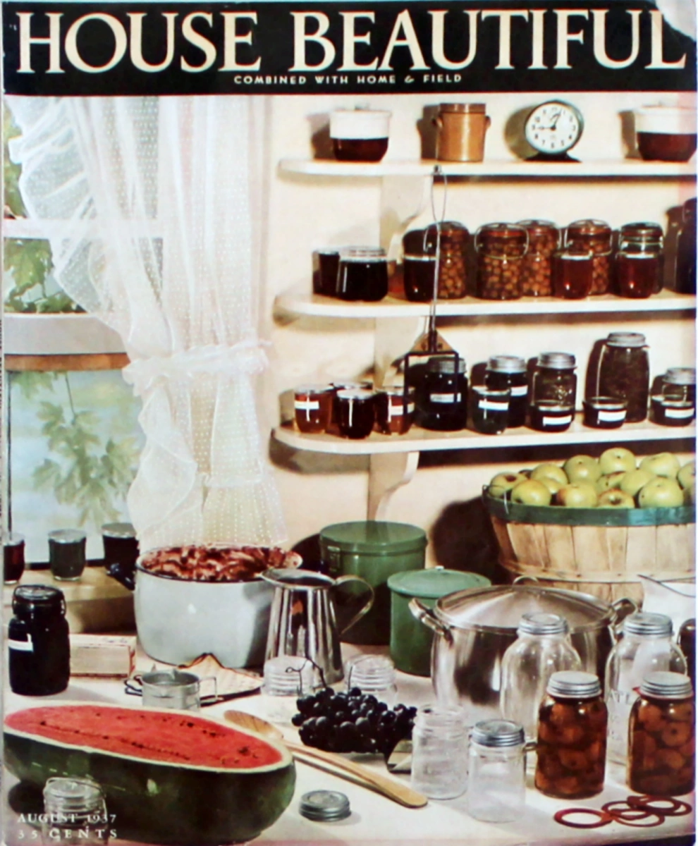 House Beautiful Combined With Home & Field | August 1937 at Wolfgang's