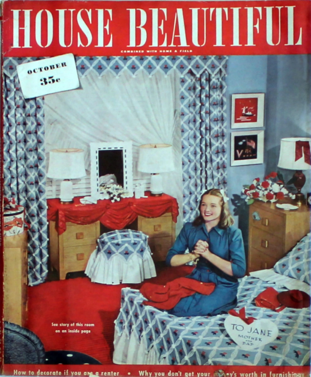House Beautiful Combined With Home & Field | October 1942 at Wolfgang's