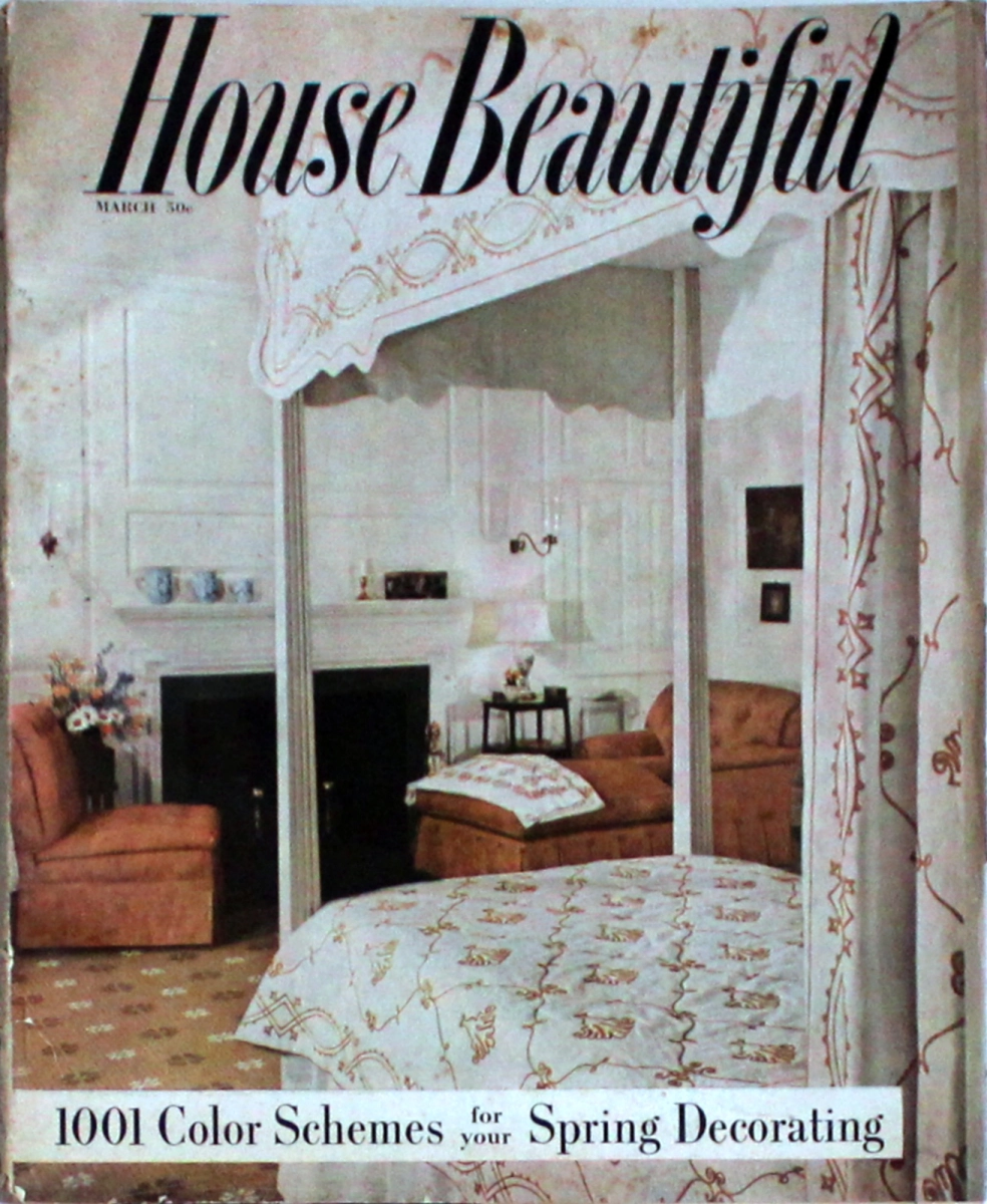 House Beautiful 100 Schemes for your Spring Decorating | March 1956 at ...