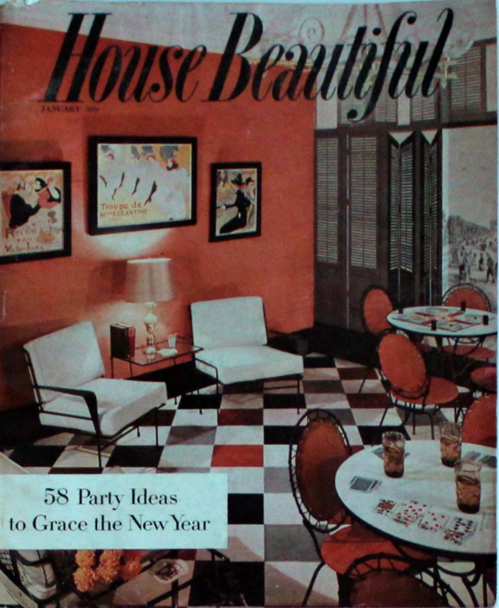 House Beautiful | January 1956 at Wolfgang's