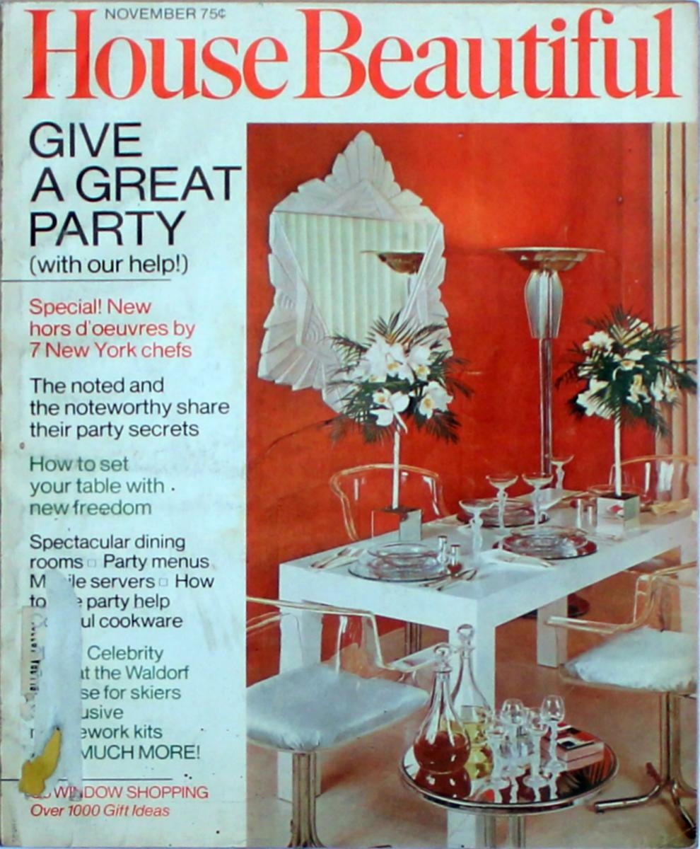 House Beautiful | November 1970 at Wolfgang's
