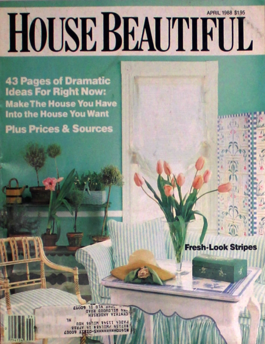 House Beautiful Dramatic Ideas For Right Now | April 1988 at Wolfgang's