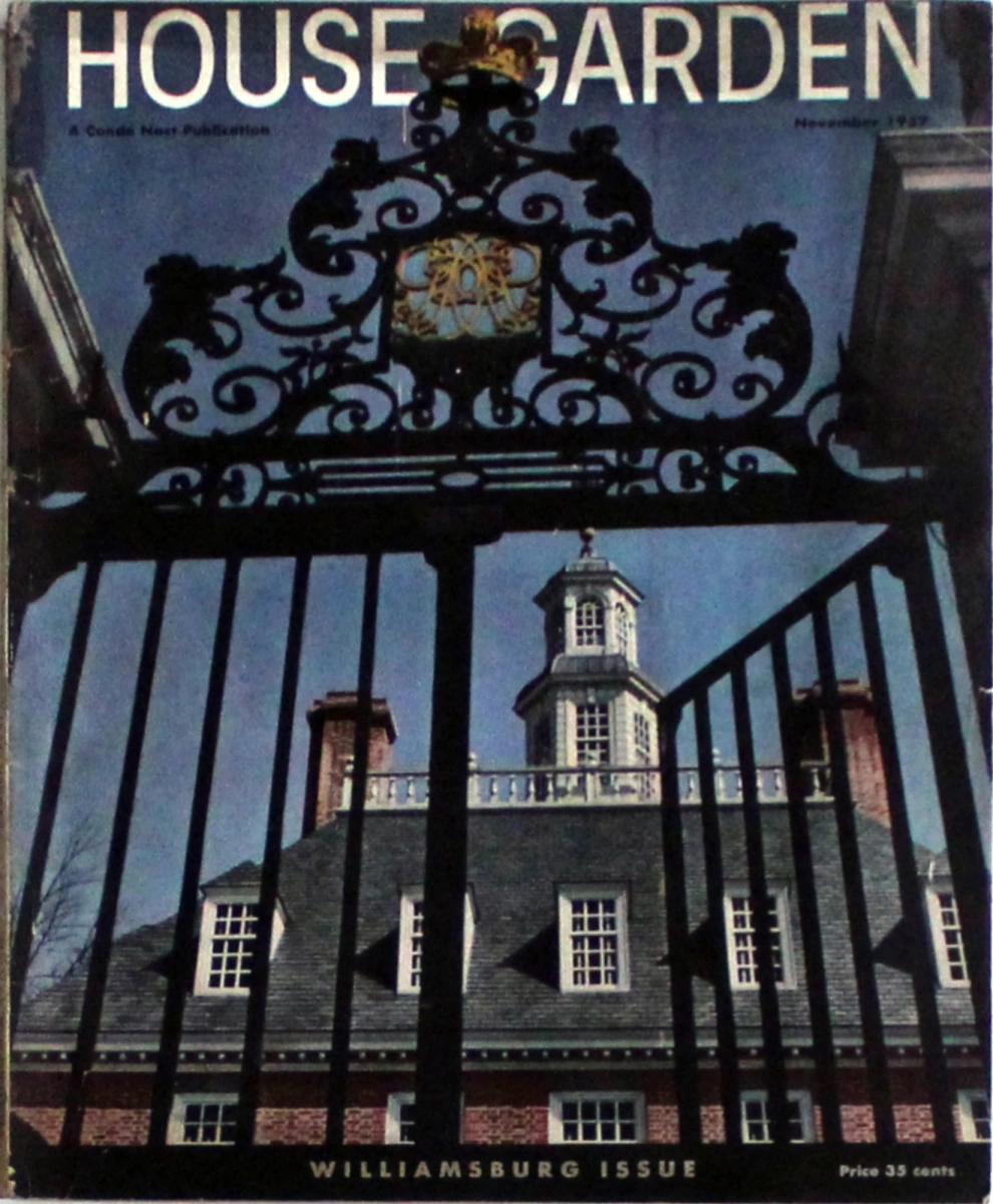 House & Garden Williamsburg Issue | November 1937 at Wolfgang's