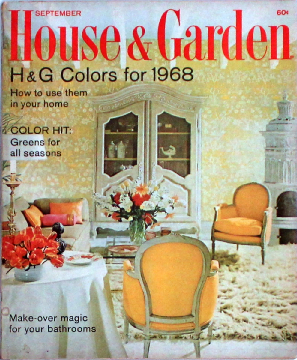 House & Garden H&G Colors For 1968 | September 1967 at Wolfgang's