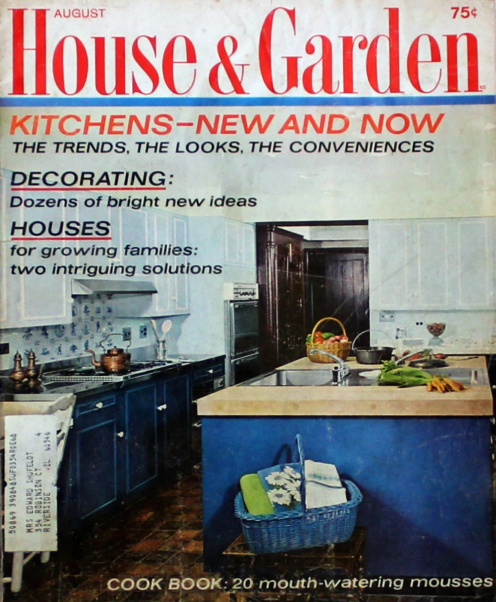 House & Garden Kitchens-New And Now | August 1968 at Wolfgang's