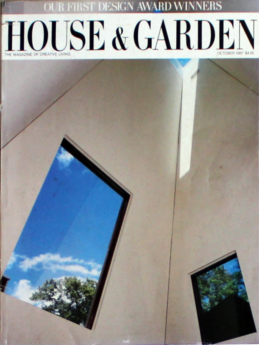 House & Garden Our First Design Award Winners | October 1987 at Wolfgang's