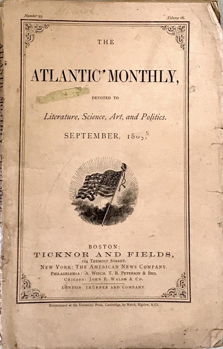 The Atlantic | September 1865 at Wolfgang's