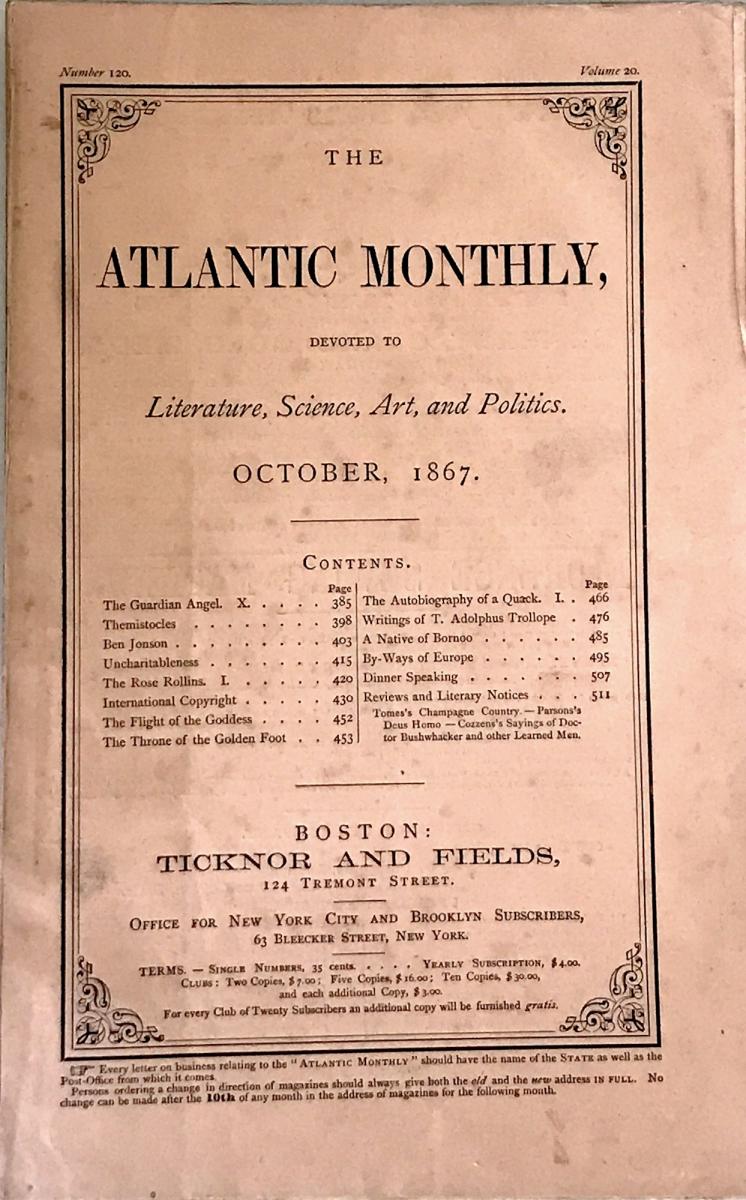 The Atlantic | October 1867 at Wolfgang's