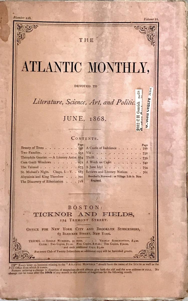 The Atlantic | June 1868 at Wolfgang's