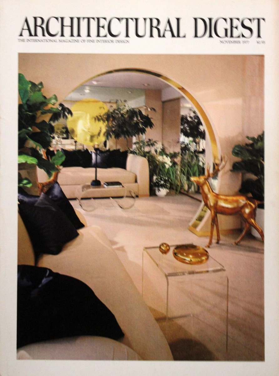 Architectural Digest | November 1977 at Wolfgang's