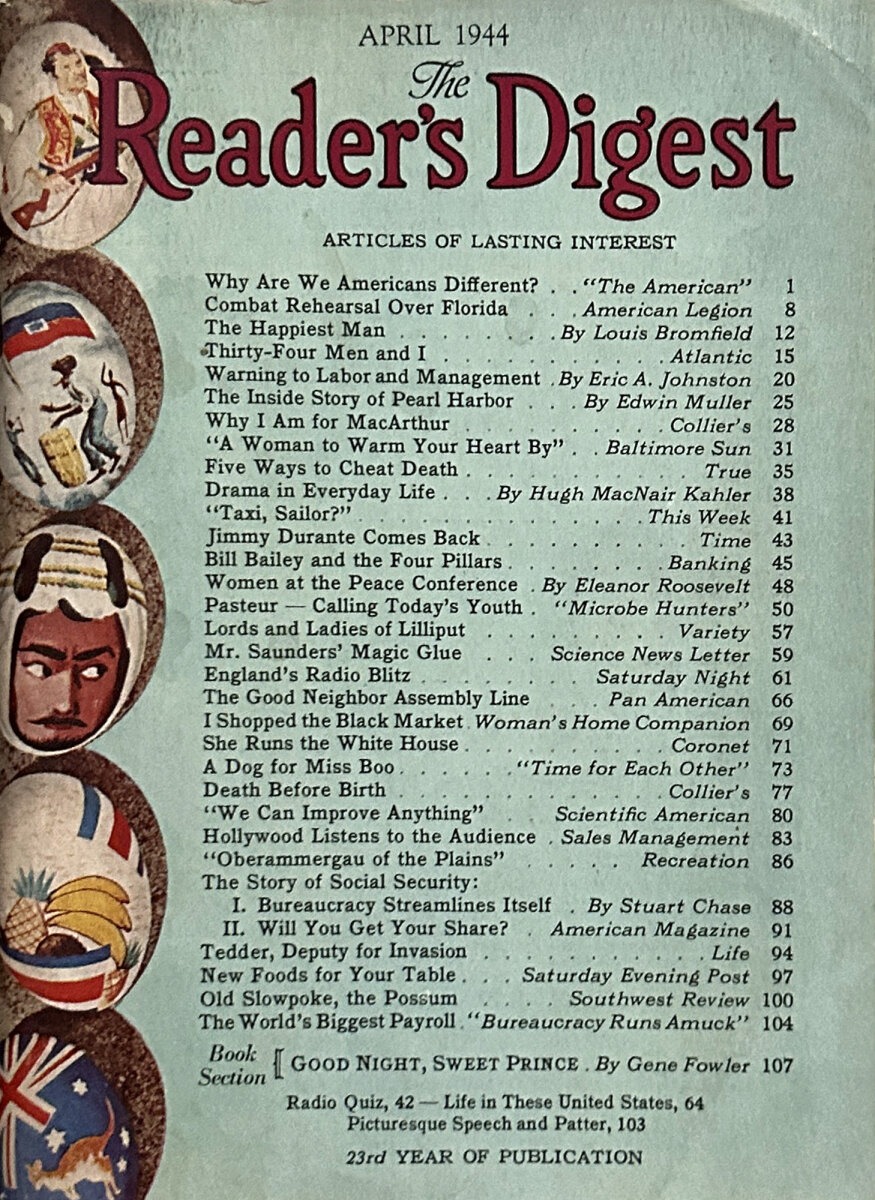 Readers Digest | April 1944 at Wolfgang's