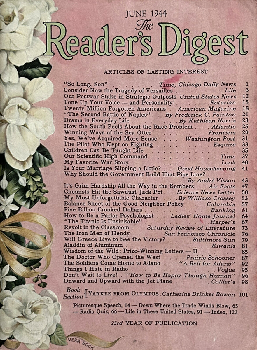 Readers Digest | June 1944 at Wolfgang's