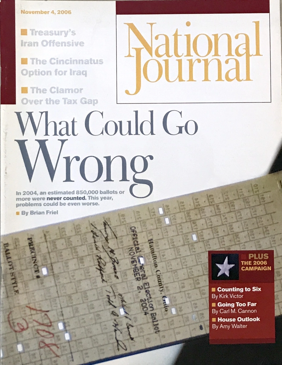 National Journal | November 4, 2006 at Wolfgang's