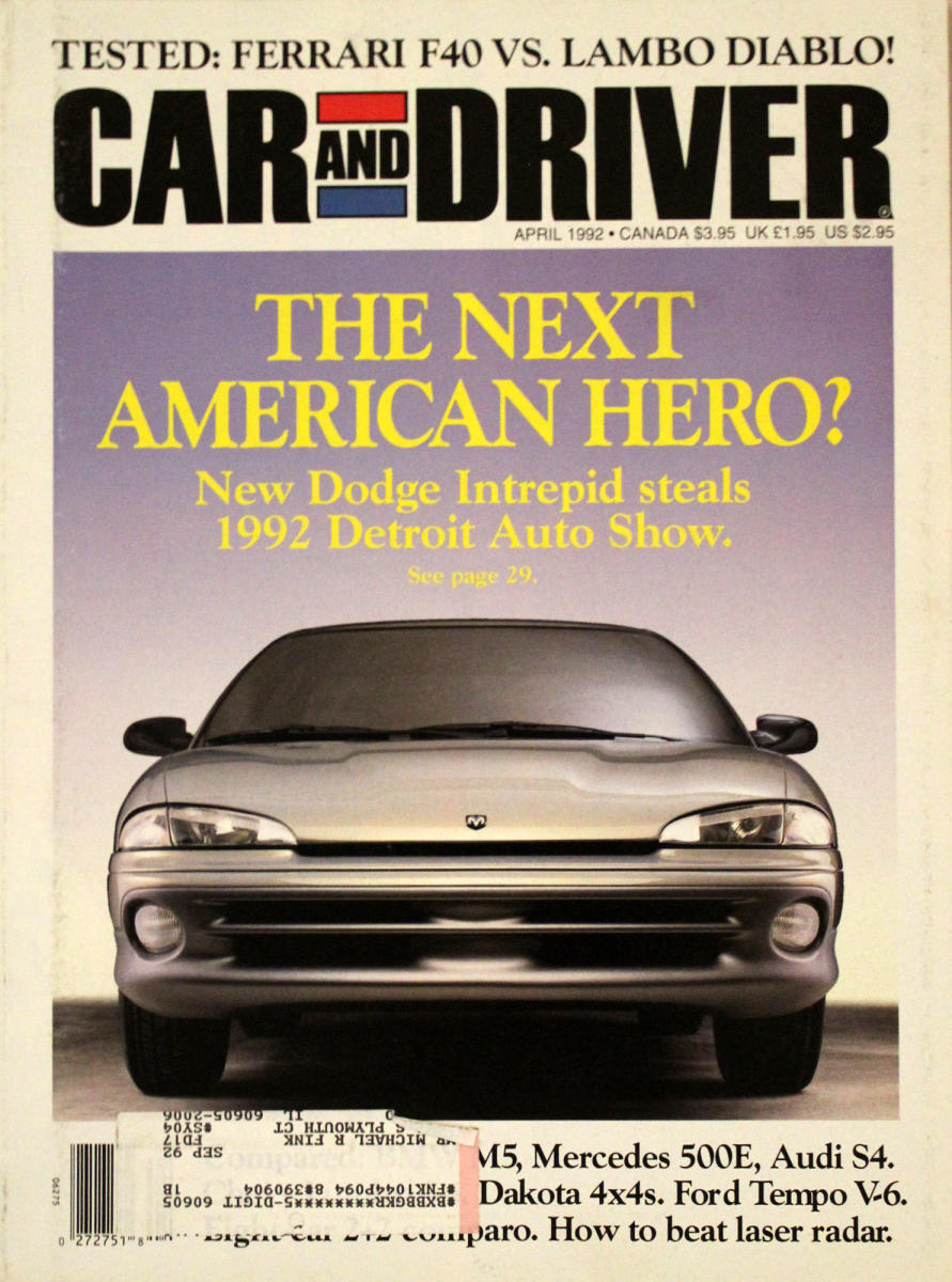 Car and Driver | April 1992 at Wolfgang's
