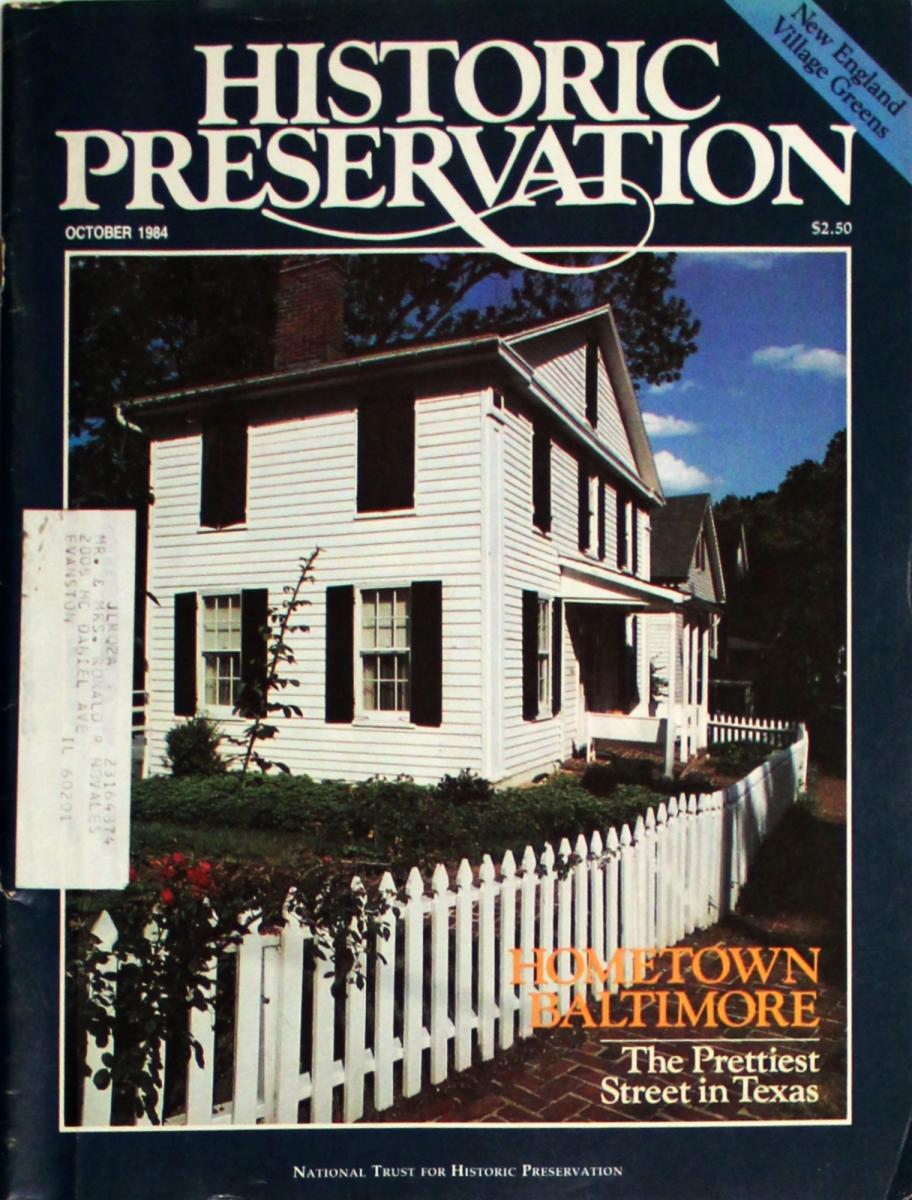 Historic Preservation | October 1984 at Wolfgang's