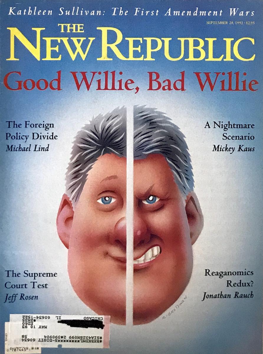 The New Republic | September 28, 1992 at Wolfgang's