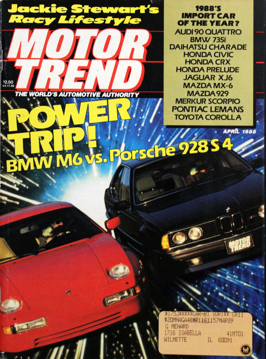 Motor Trend | April 1988 at Wolfgang's