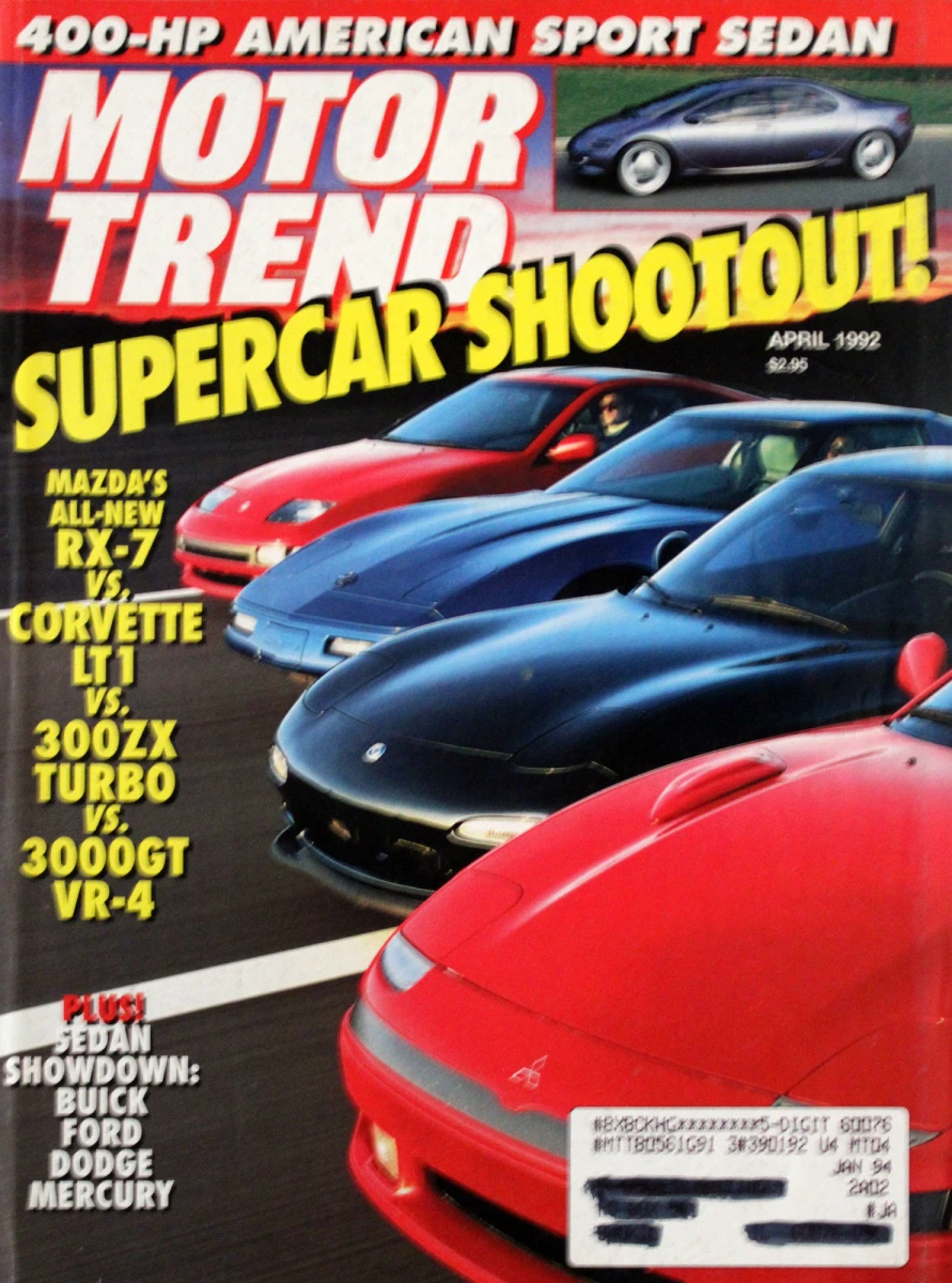 Motor Trend | April 1992 at Wolfgang's
